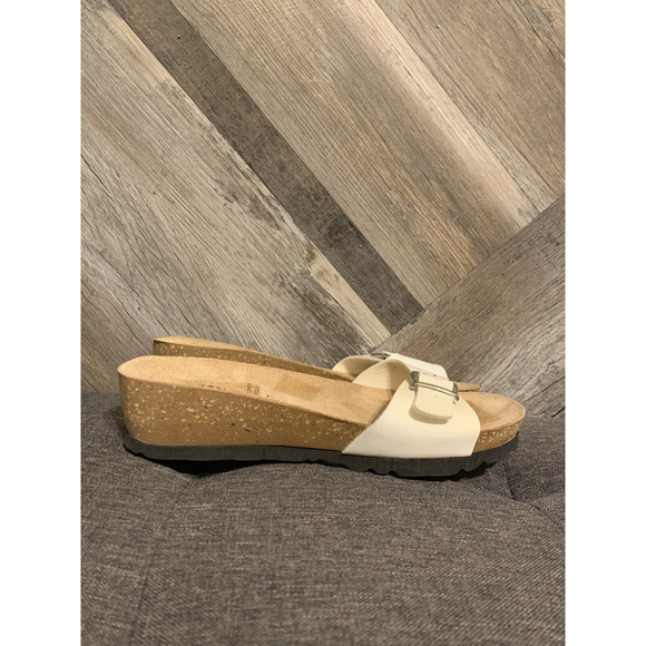 Spring Step | Shoes | Spring Step White Leather Slipon Wedge Heel ...